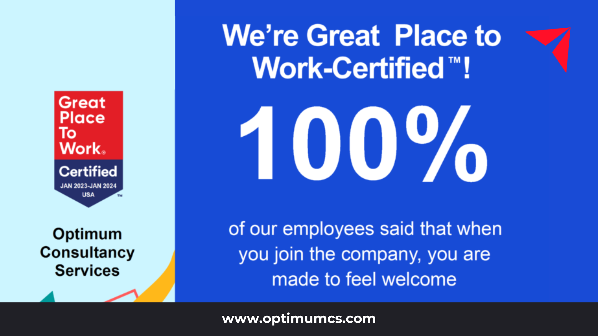 Optimum Earns 2023 Great Place to Work Certification™