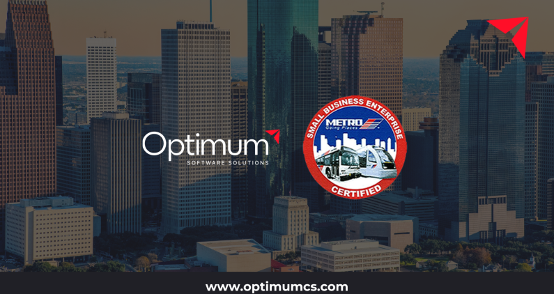 Optimum Certified as SBE by Houston Metro-Insights-Optimum